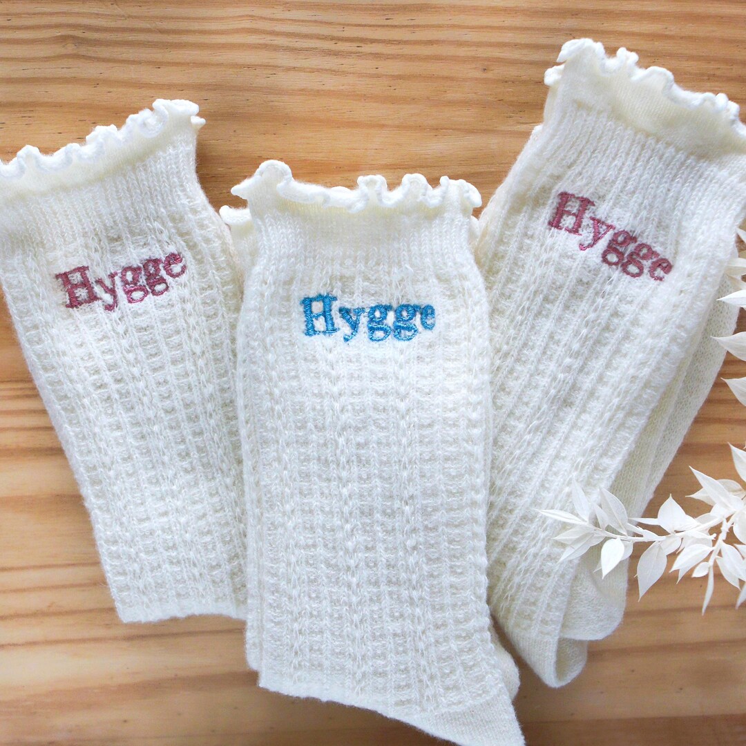 Personalised Embroidered Cashmere Bed Socks – Custom Name, Initials or ...