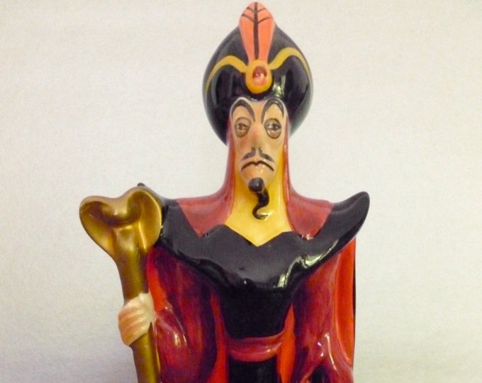 Vintage Disney Jafar Ceramic Porcelain Figurine Rare Jafar Aladdin ...