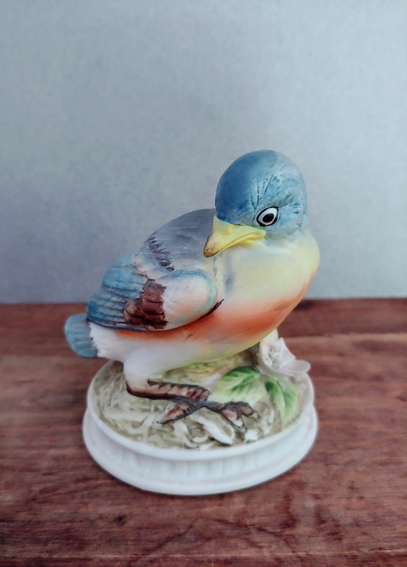 Lefton China Bluebird Figurine - Vintage Porcelain Bird Statue - Retro ...