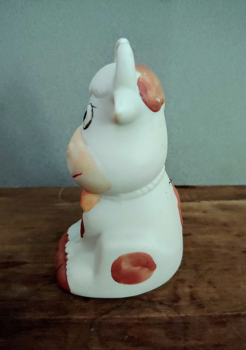 Vintage Ceramic Cow Bell Figurine - Ceramic Cow by Lego - Farm Animal ...