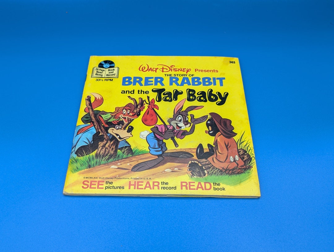 RARE Vintage Walt Disney Brer Rabbit and Tar Baby See Hear Read Book ...