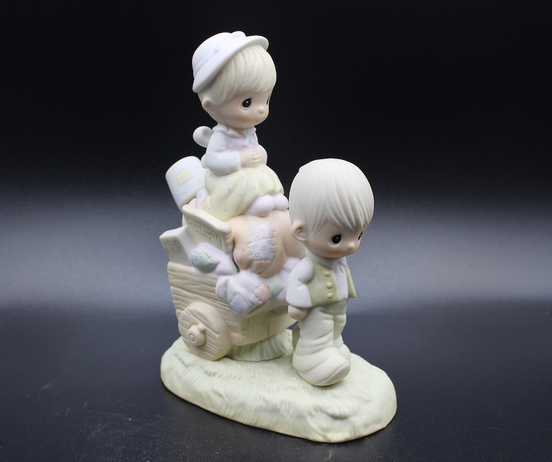 Vintage 1979 Precious Moments Figurine | "walking by Faith" Jonathan ...