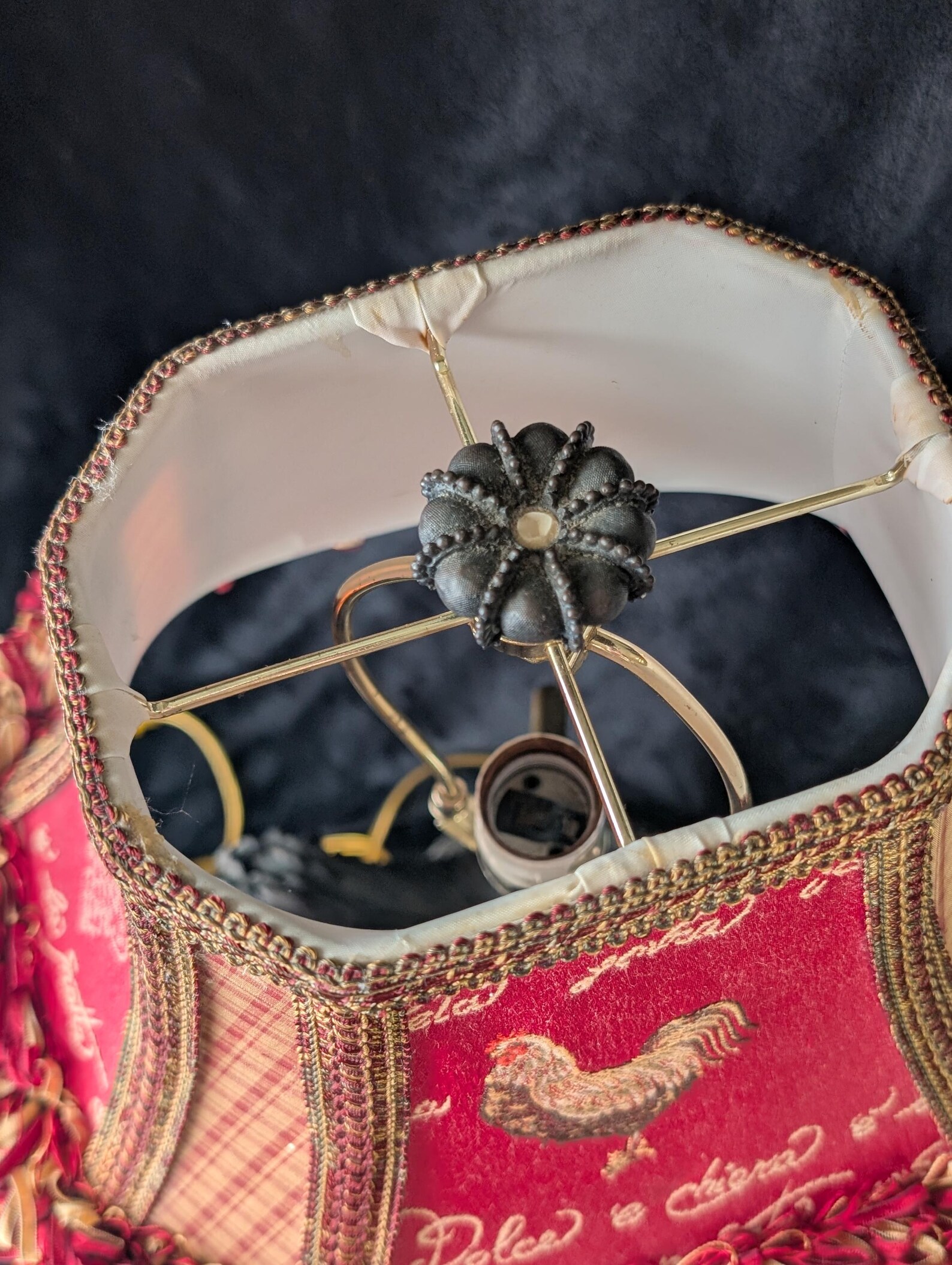 Vintage French Country Rooster Lamp | 25” Tall | Rustic Farmhouse Decor ...