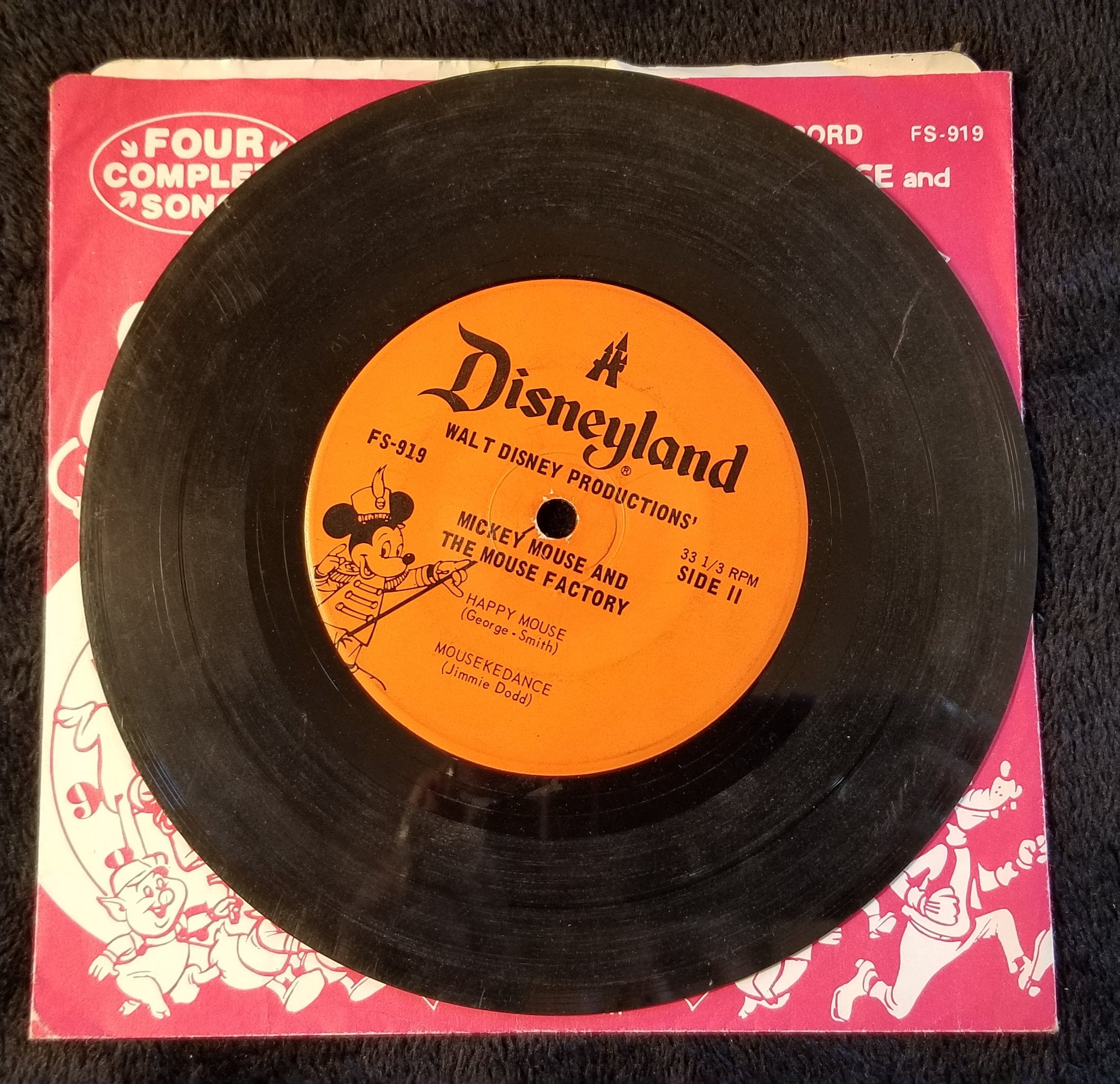 Walt Disney's the Mouse Factory 33 1/3 Record 1970s - Etsy