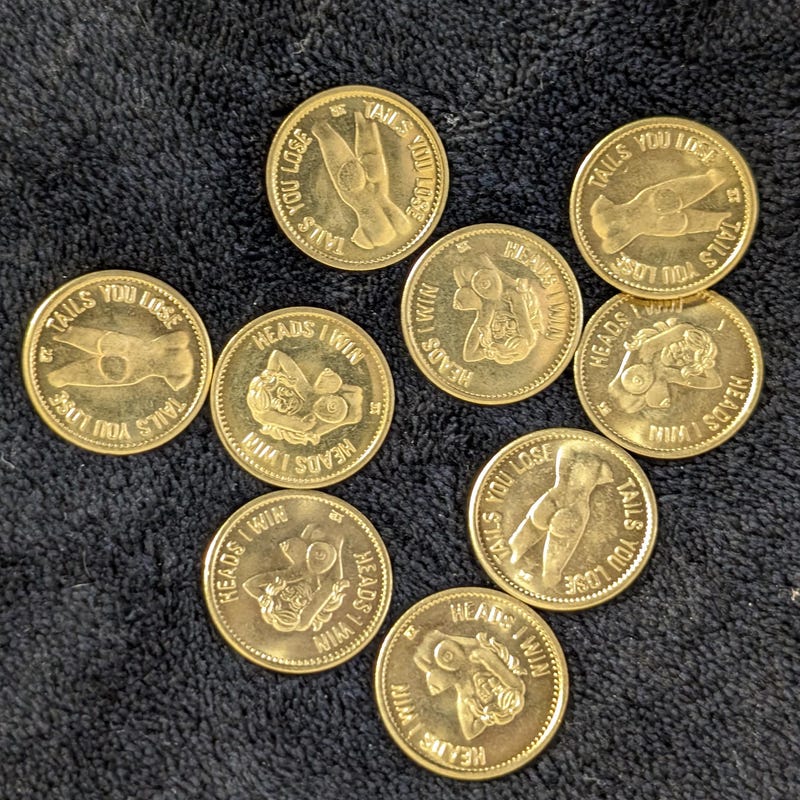 Heads I Get Tail Coins - Etsy