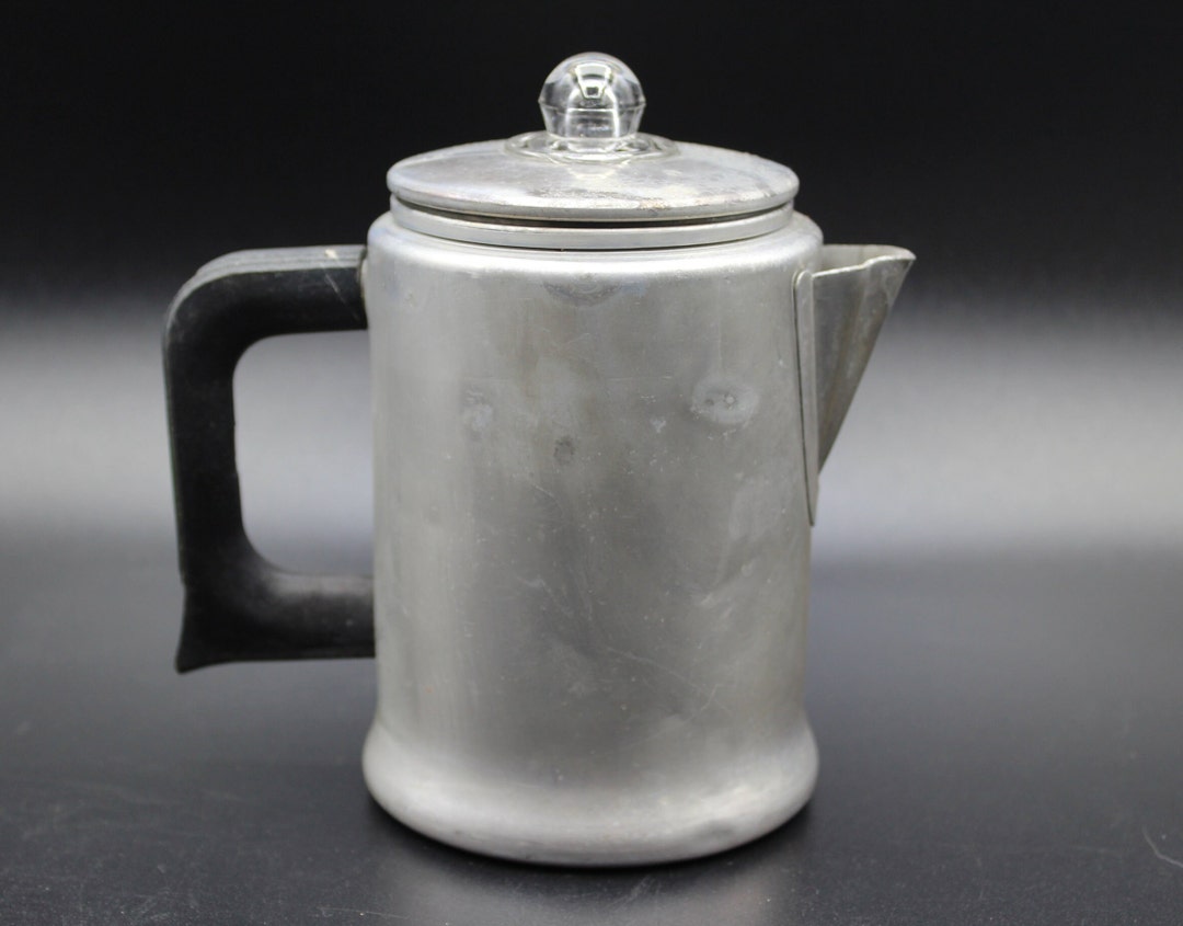 Vintage Comet Aluminum Percolator Coffee Pot 5" 2-cup Small Size Retro ...