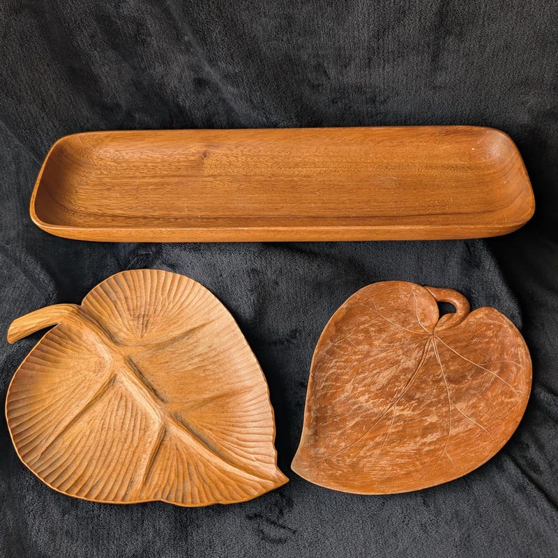 Carved Wood Trays - Etsy