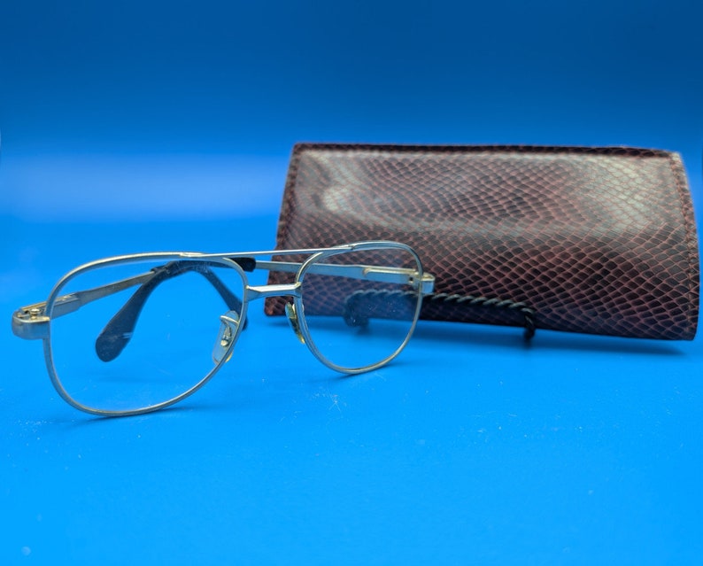 Vintage Kenmark Aviator Eyeglasses With Case | 1980s Metal Frame ...