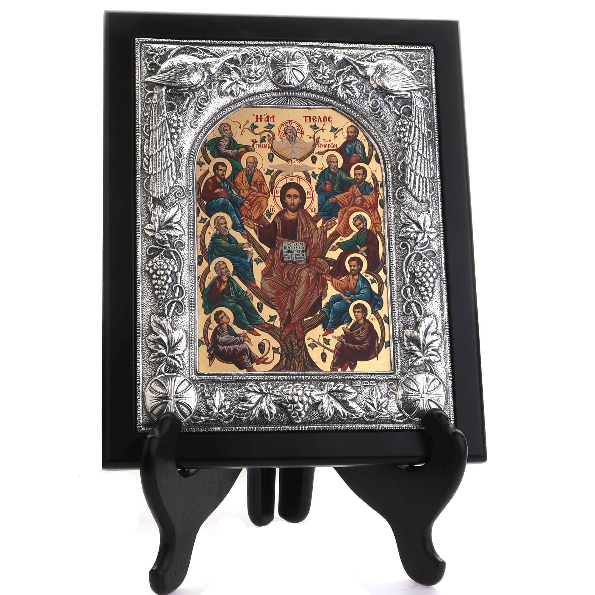 Sterling Silver Tree of Life Icon - Byzantine Orthodox Greek ...