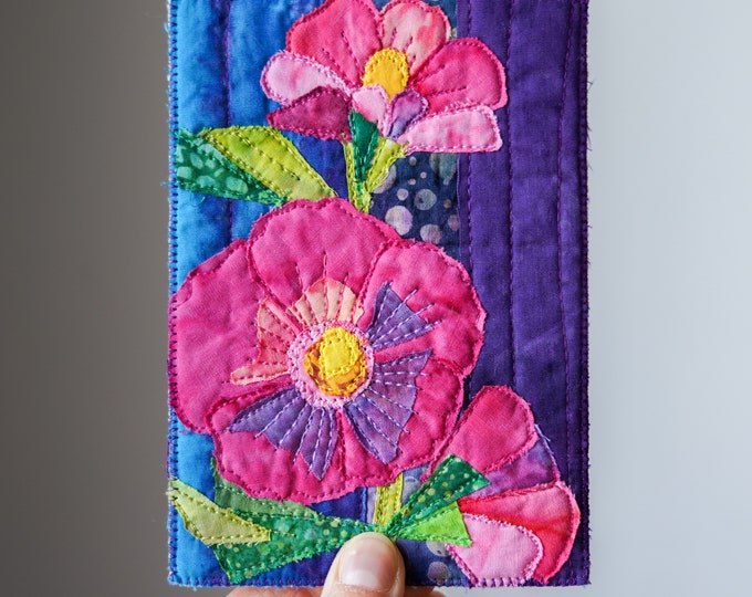 Quilted Fabric Postcards Ready to Mail to That Special Someone With ...