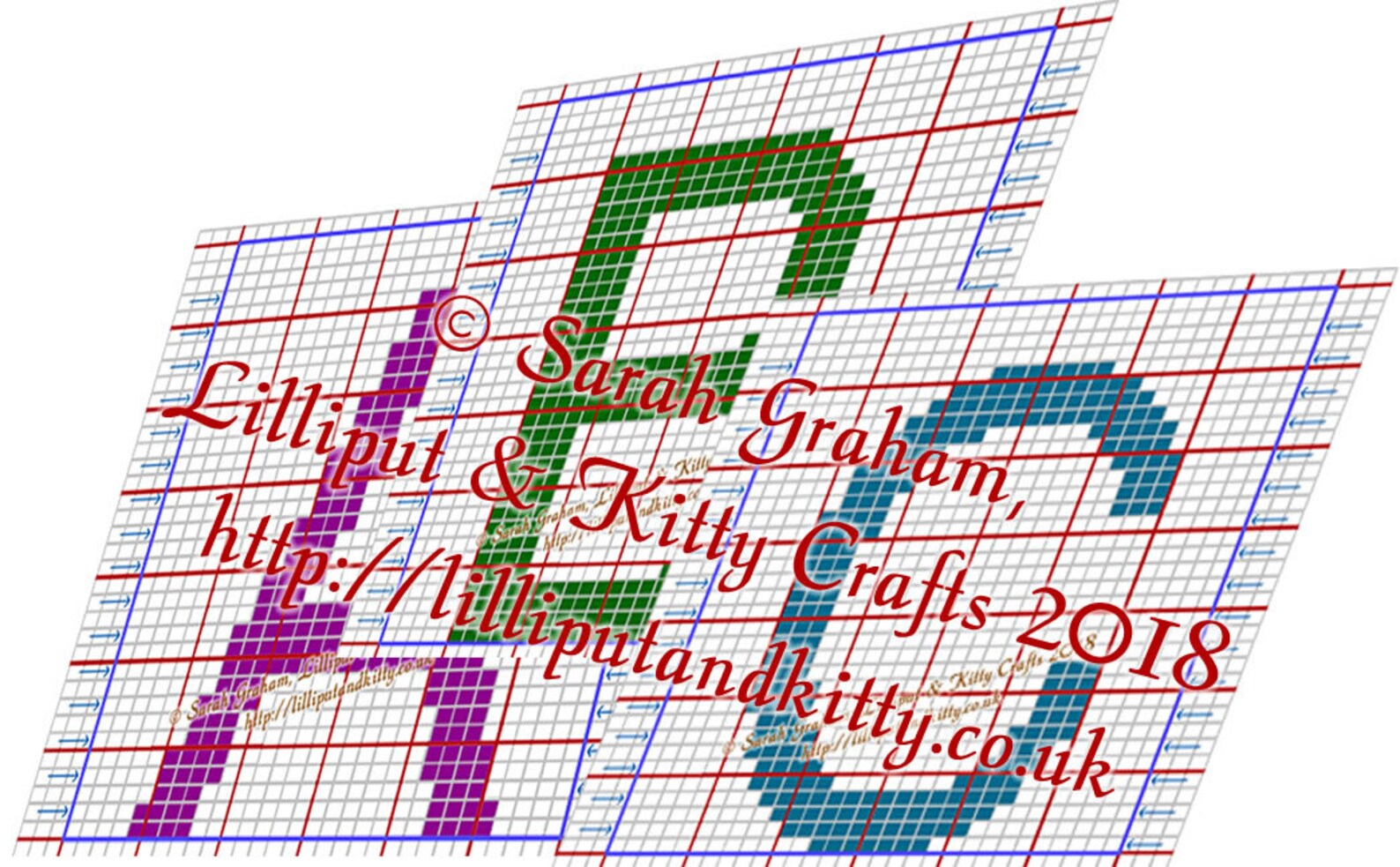 Knitting Charts for Capital Letters - Helvetica - Etsy