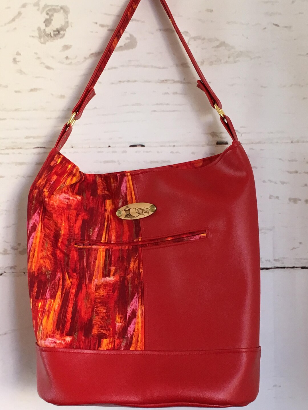 Wild Red Bucket Bag - Etsy