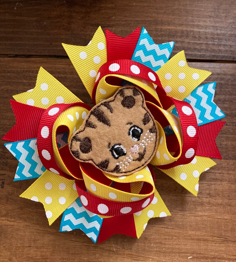 Daniel Tiger Hair Bow | Etsy