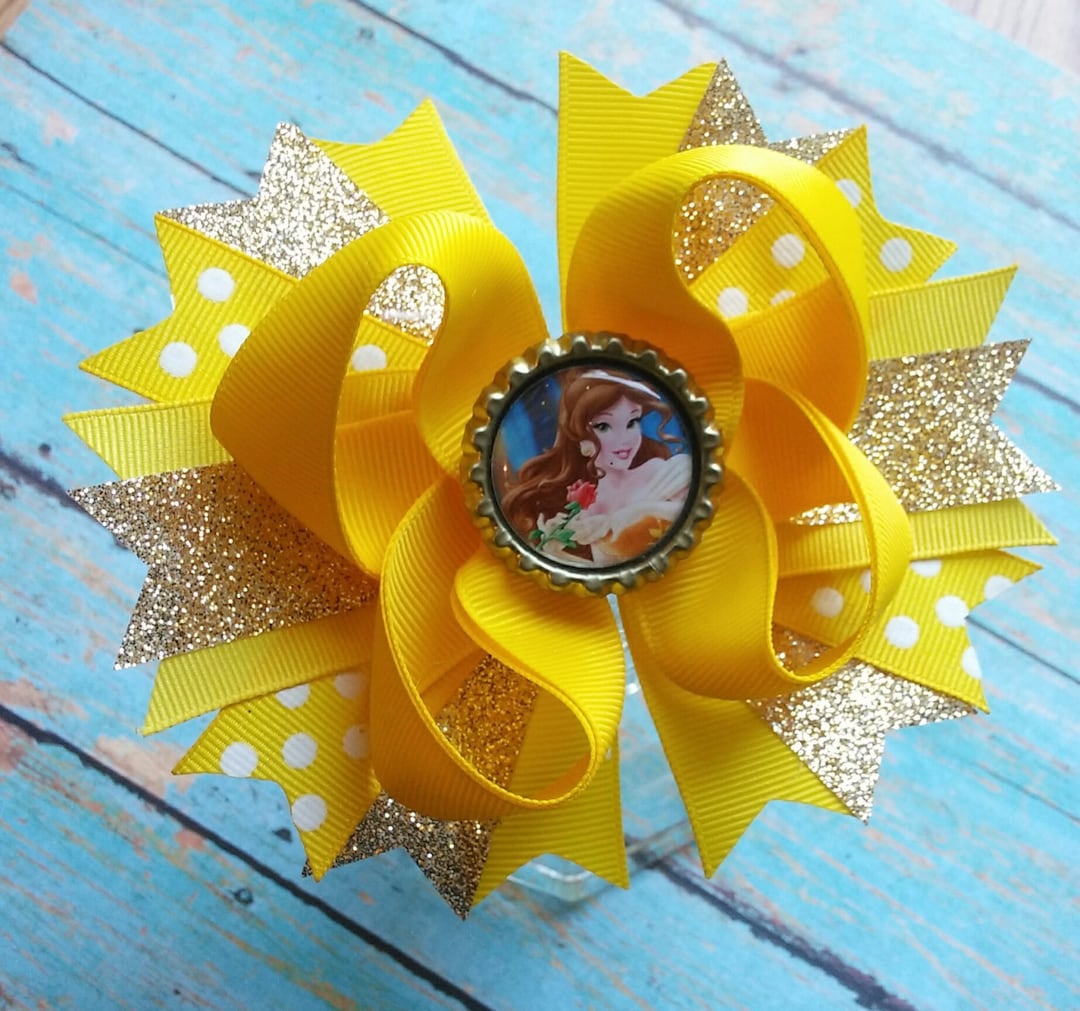 Beauty and the Beast Belle Hair Bow - Etsy