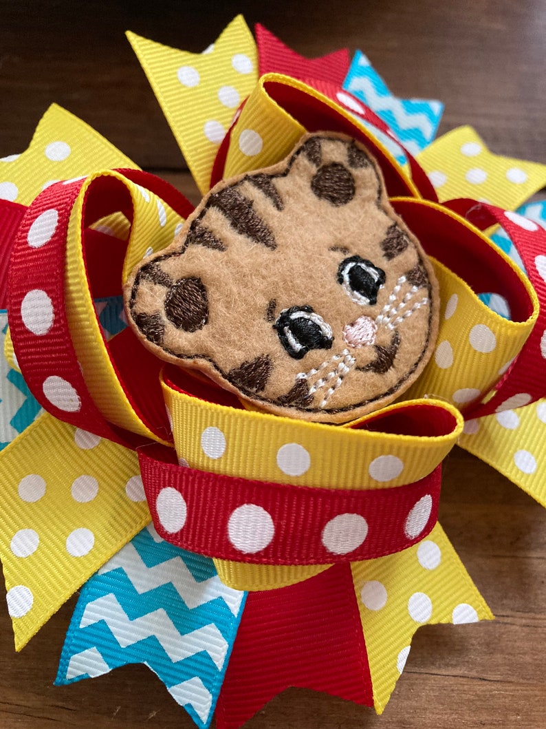 Daniel Tiger Hair Bow | Etsy