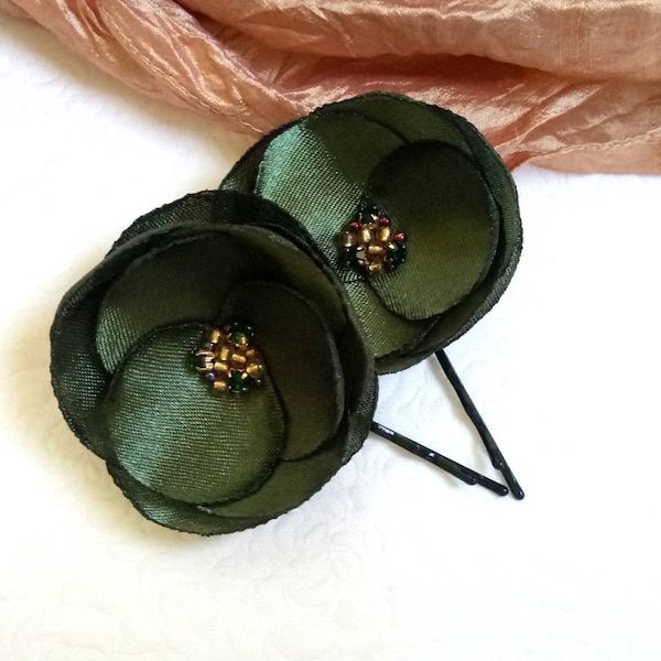 Dark Green Pins - Etsy