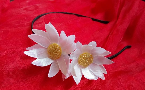 Daisy Headband Flower Girl Daisy Fascinator Garden Wedding | Etsy
