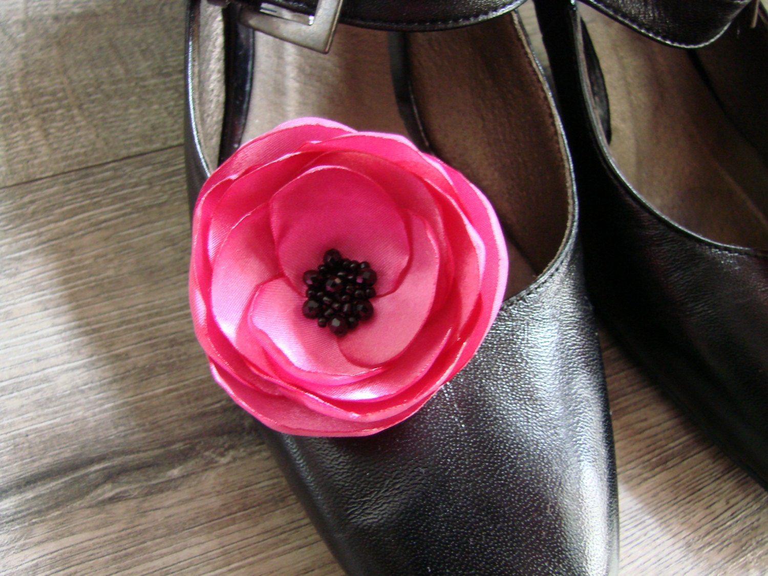 Pink Shoe Clips Pink Shoe Accessorry Pink Flower Shoe Clips - Etsy