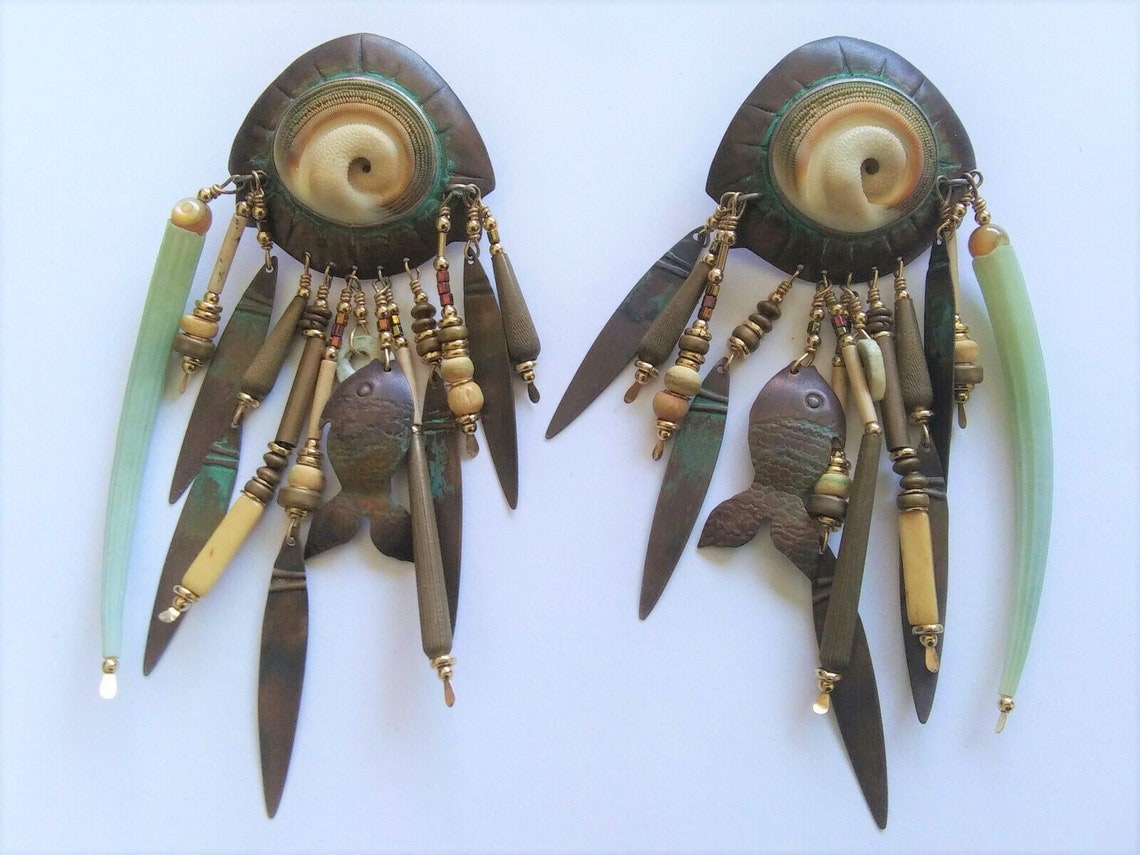 Tabra Sea Goddess Mexican Cats Eye Dentalium Shell Abalone MOP - Etsy