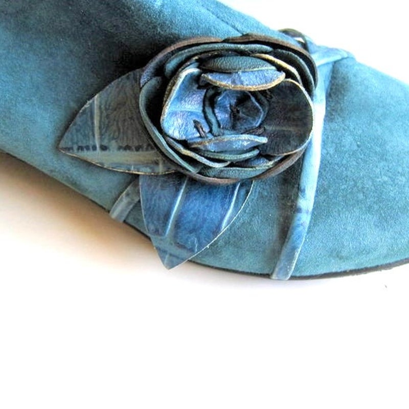 Turquoise Boots - Etsy