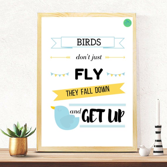 Items similar to Nursery Print, Motivational Quote Art, 8x10 Typography ...