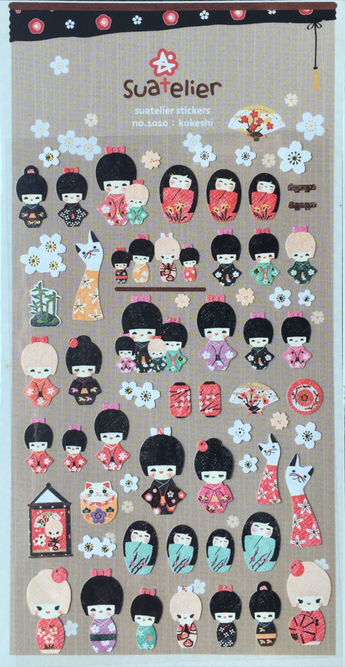 Japanese Doll Sticker Japan Style Stickerjapan Little Things - Etsy