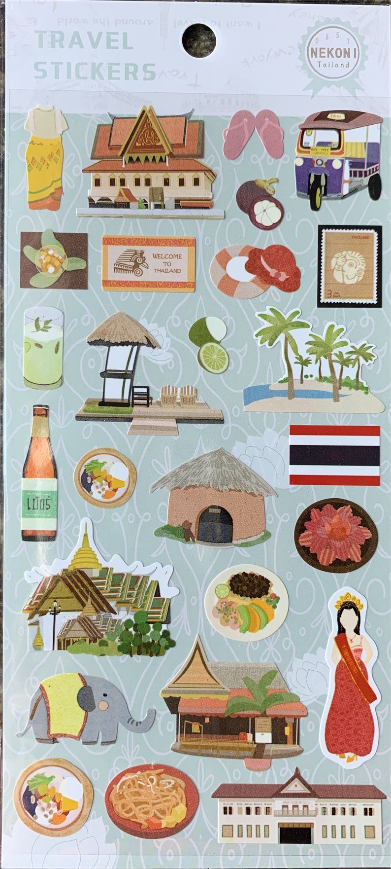 Thailand Theme Stickers Travel Stickers Craft - Etsy