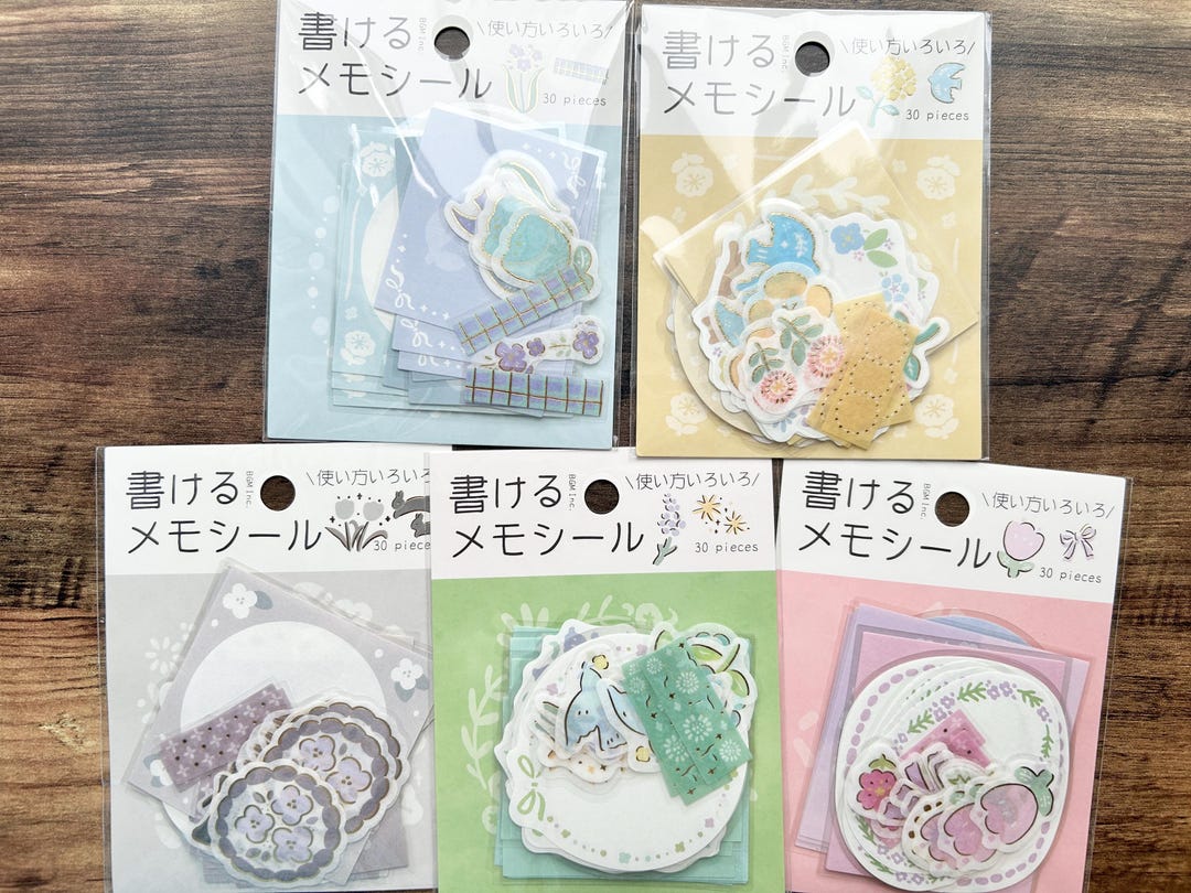 BGM Flower Memo Sticker Flakes, Floral Stickers, Craft Supply,scrapbooking Supply, Planner - Etsy
