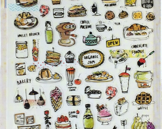 Brunch Day Stickersweet Dessert Stickerdrinkscupcakebakery - Etsy