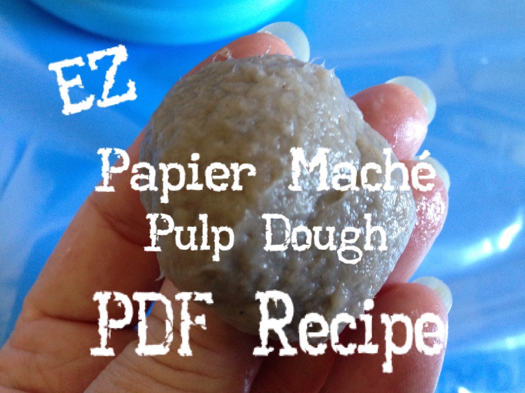 Papier Mâché Napkin Pulp Dough/simple Recipe - Etsy