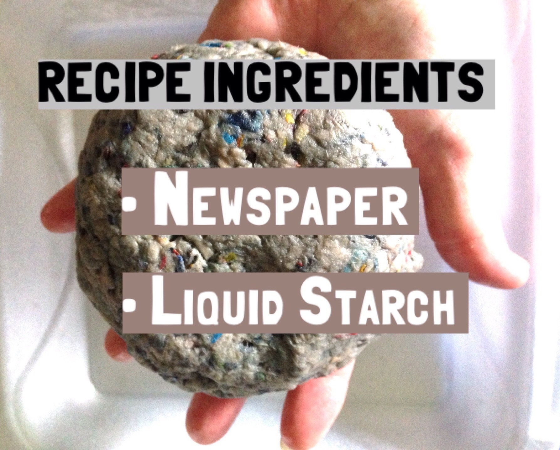 Papier Mâché Pulp Dough Recipe - Etsy