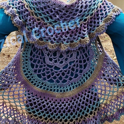 Circle Vest Crochet Pattern Pdf Download for a Boho Vest - Etsy