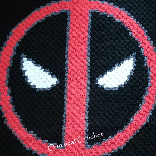 Deadpool Corner to Corner C2C Crochet Blanket Pattern - Etsy