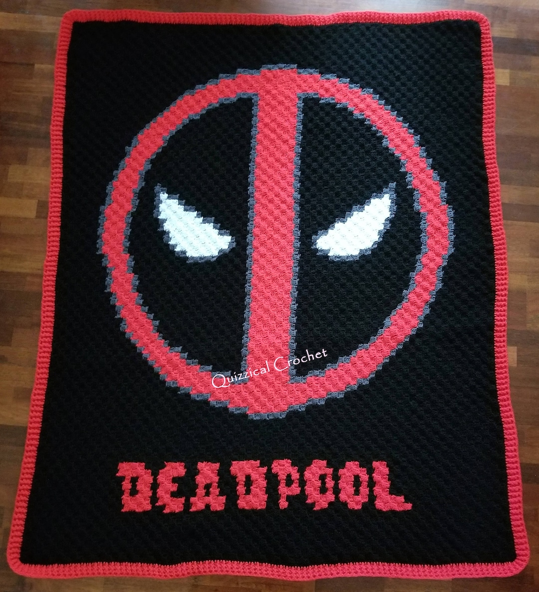 Deadpool Corner to Corner (C2C) Crochet Blanket Pattern - Etsy