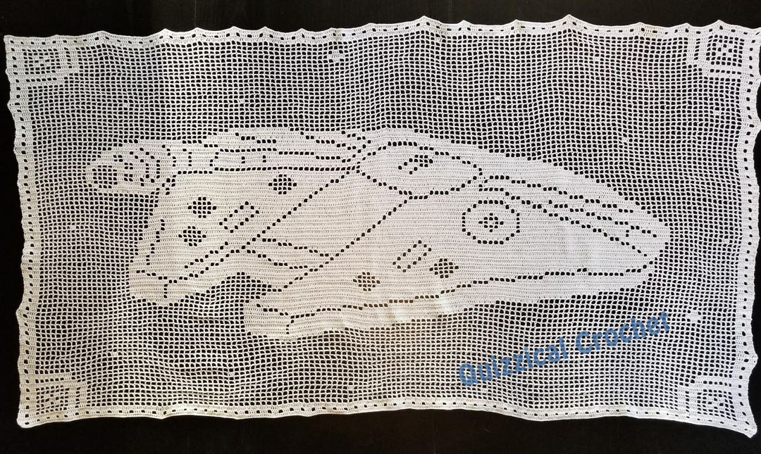 Millennium Falcon Star Wars Filet Crochet Pattern - Etsy