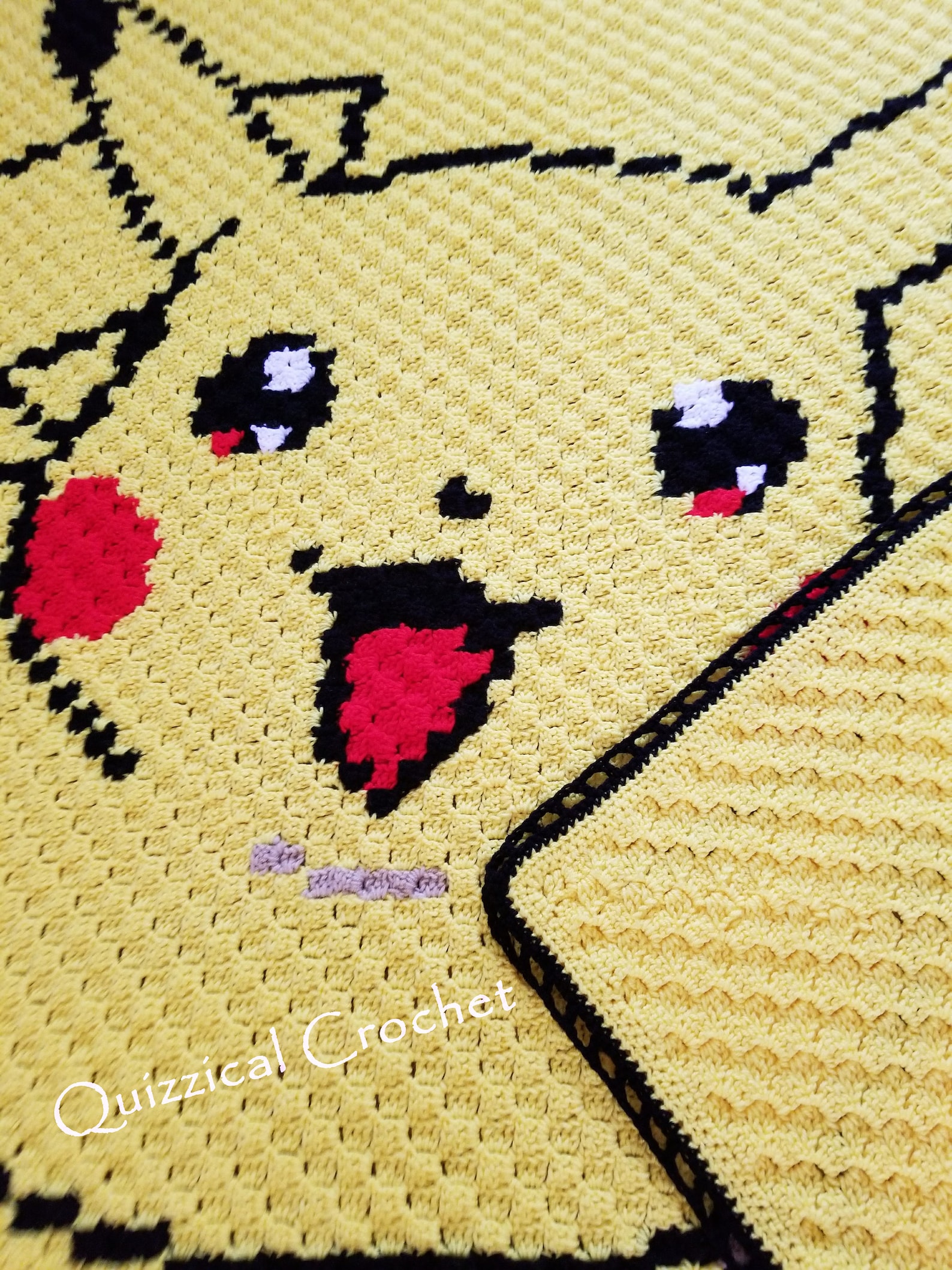 Pikachu Corner to Corner Crochet Blanket Pattern - Etsy