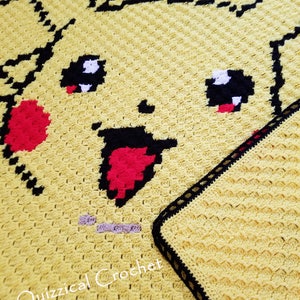 Pikachu Corner to Corner Crochet Blanket Pattern - Etsy