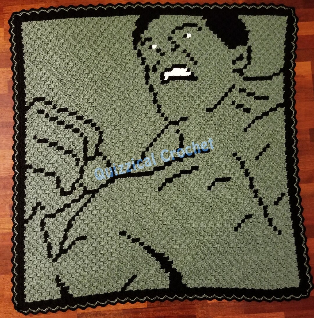 Incredible Hulk Corner to Corner c2c Crochet Pattern - Etsy