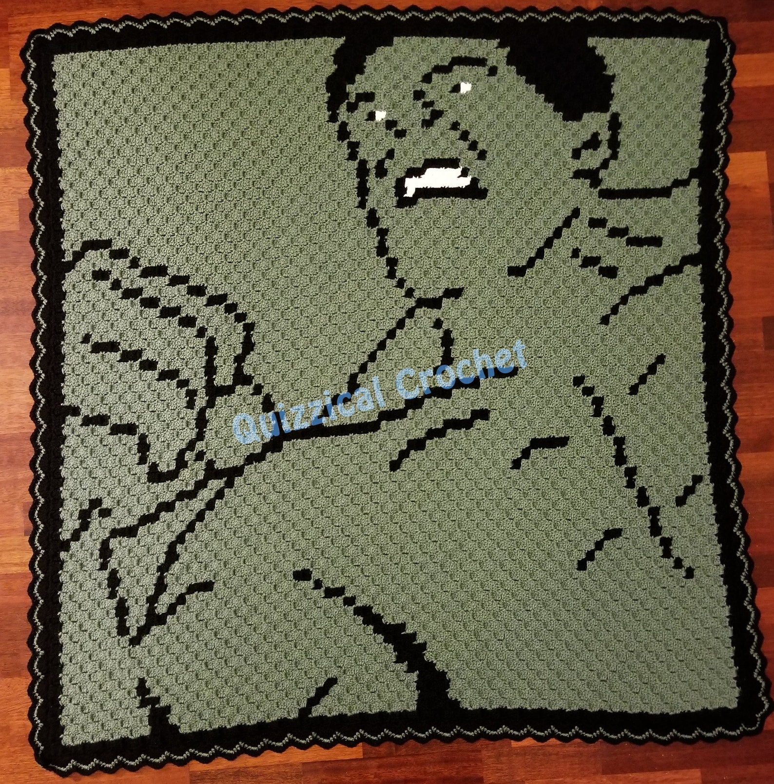 Incredible Hulk Corner to Corner (c2c) Crochet Pattern - Etsy