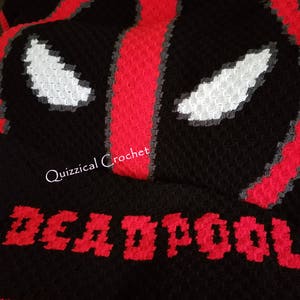 Deadpool Corner to Corner (C2C) Crochet Blanket Pattern - Etsy