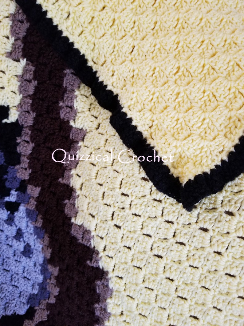 Hufflepuff House Blanket C2C Crochet Pattern - Etsy