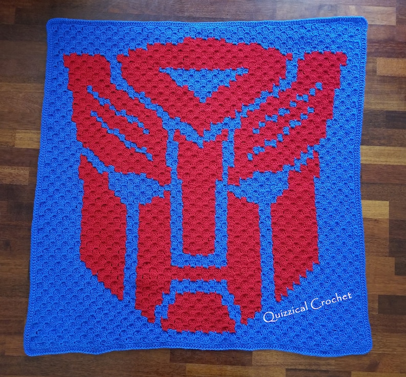 Transformers Autobots C2C Child Blanket Pattern - Optimus Prime - Etsy ...