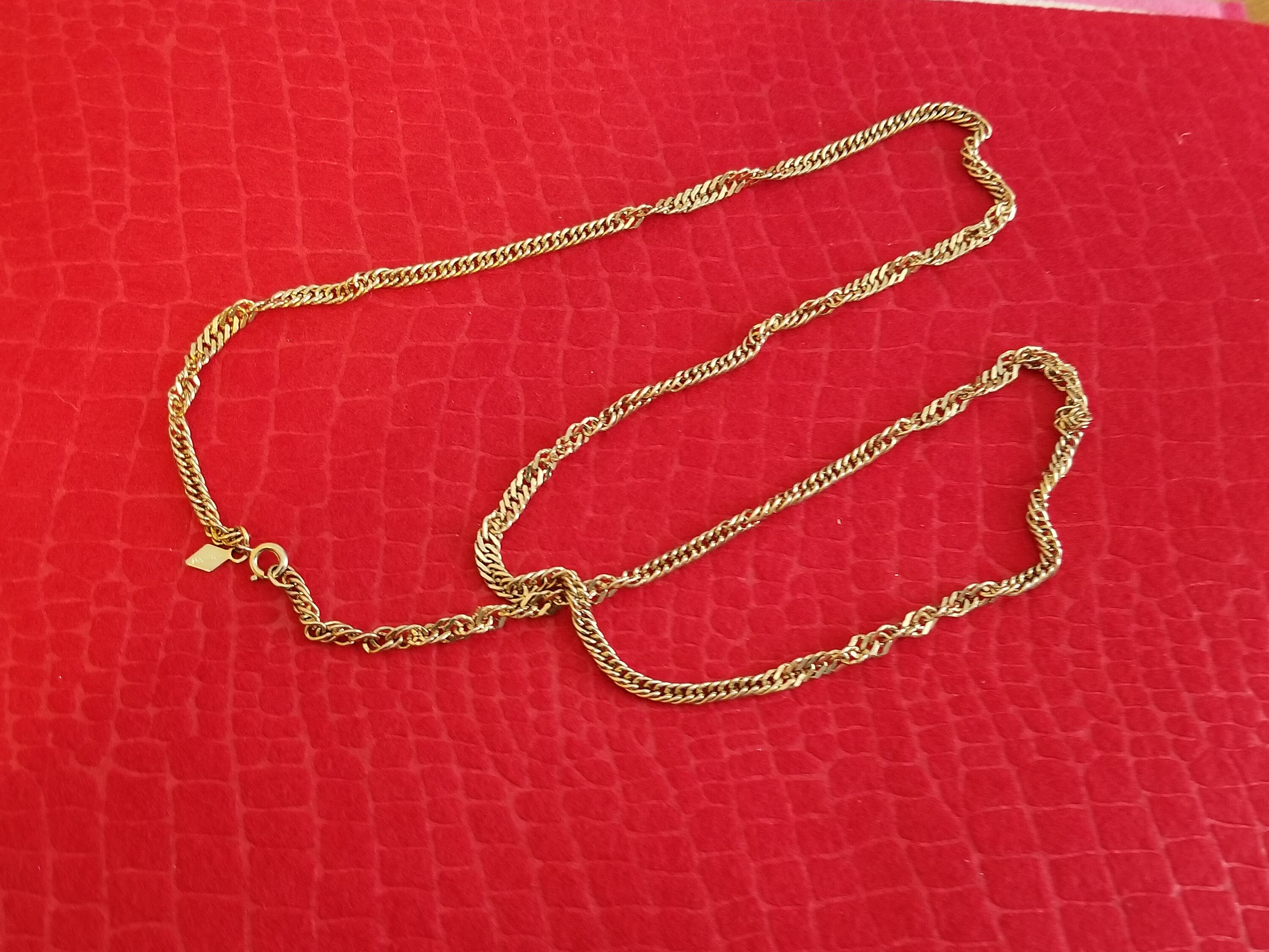 Vintage Sarah Coventry Goldtone Twisted Link Cadena Caravan Collar ...