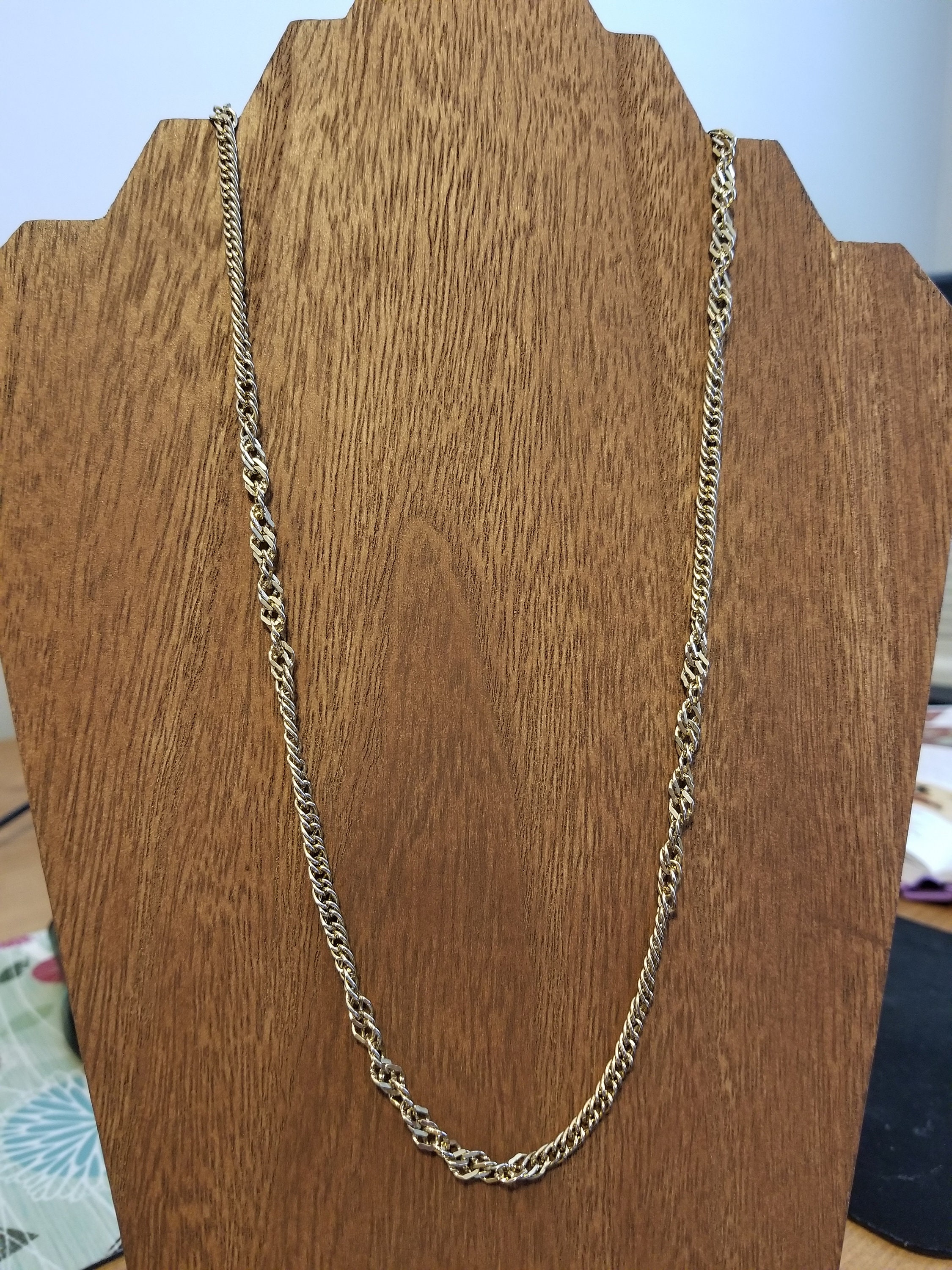 Vintage Sarah Coventry Goldtone Twisted Link Cadena Caravan Collar ...