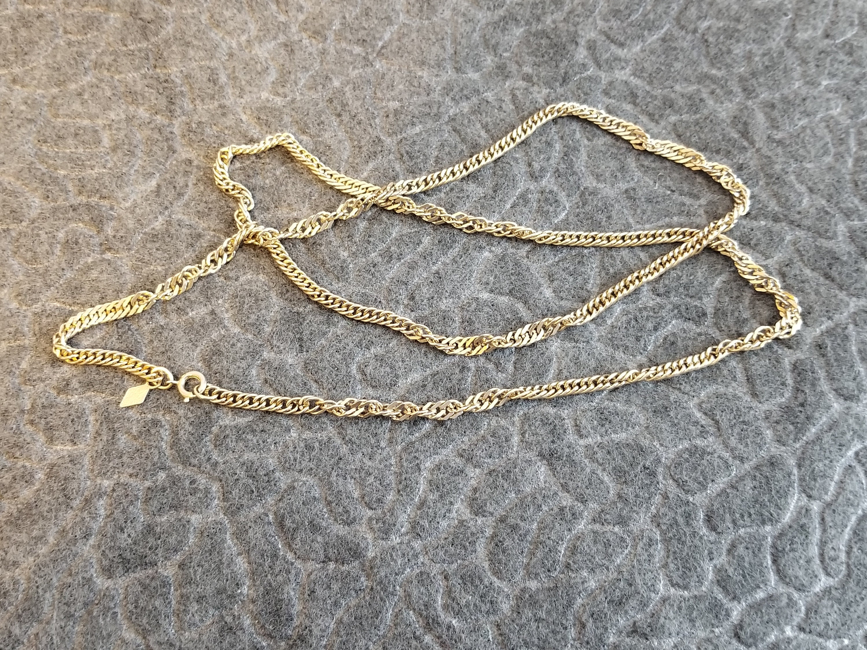 Vintage Sarah Coventry Goldtone Twisted Link Cadena Caravan Collar ...