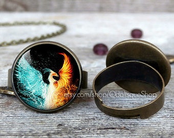 Fire Water Ring - Etsy