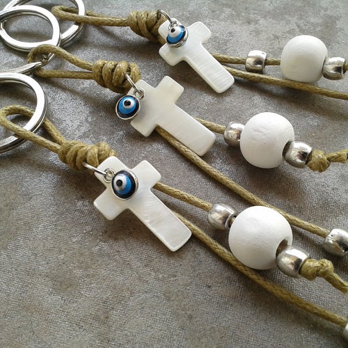 Evil Eye Martyrika-orthodox Baptism Day key Chain Baptism - Etsy