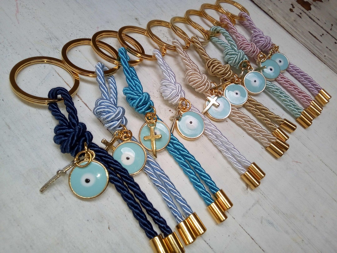 Evil Eye Martyrika-orthodox Baptism Day -key Chain Baptism Favor ...