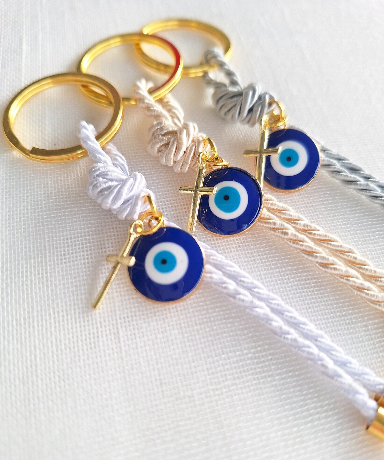Evil Eye Martyrika-girl or Boy Orthodox Baptism Day -key Chain Baptism ...