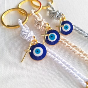 Evil Eye Martyrika-girl or Boy Orthodox Baptism Day -key Chain Baptism ...